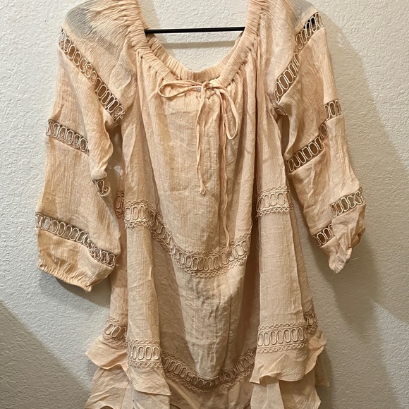 Guess | Tops | Guess Light Peach Tunic Top | Poshmark